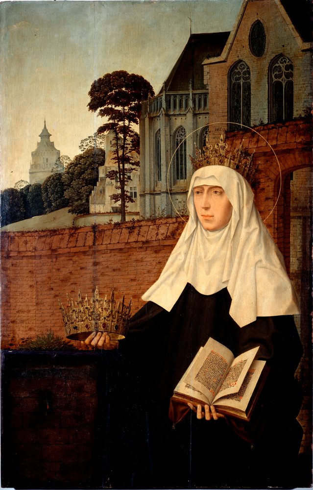 Saint Elizabeth of Portugal known as Saint Isabella of Aragon (detail)