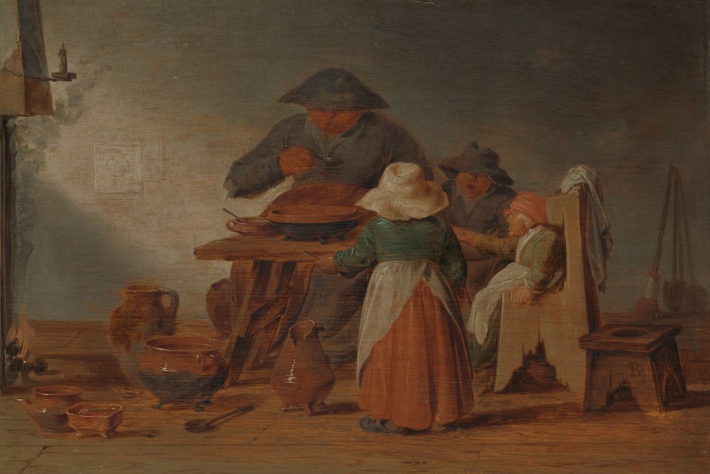 Peasant Meal by Jan Jansz (1599-1649) Buesem: Fine art print