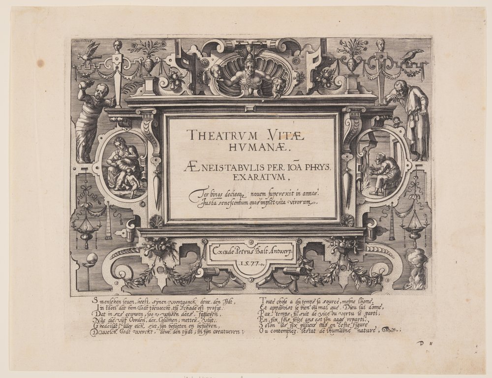 Frontispiece, from Theatrum Vitae Humanae (The Ages of Man)