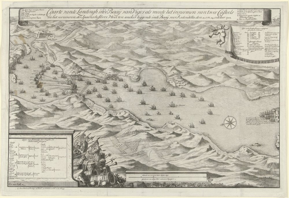 Naval Battle in the Bay of Vigo and the Capture of the Spanish Silver ...