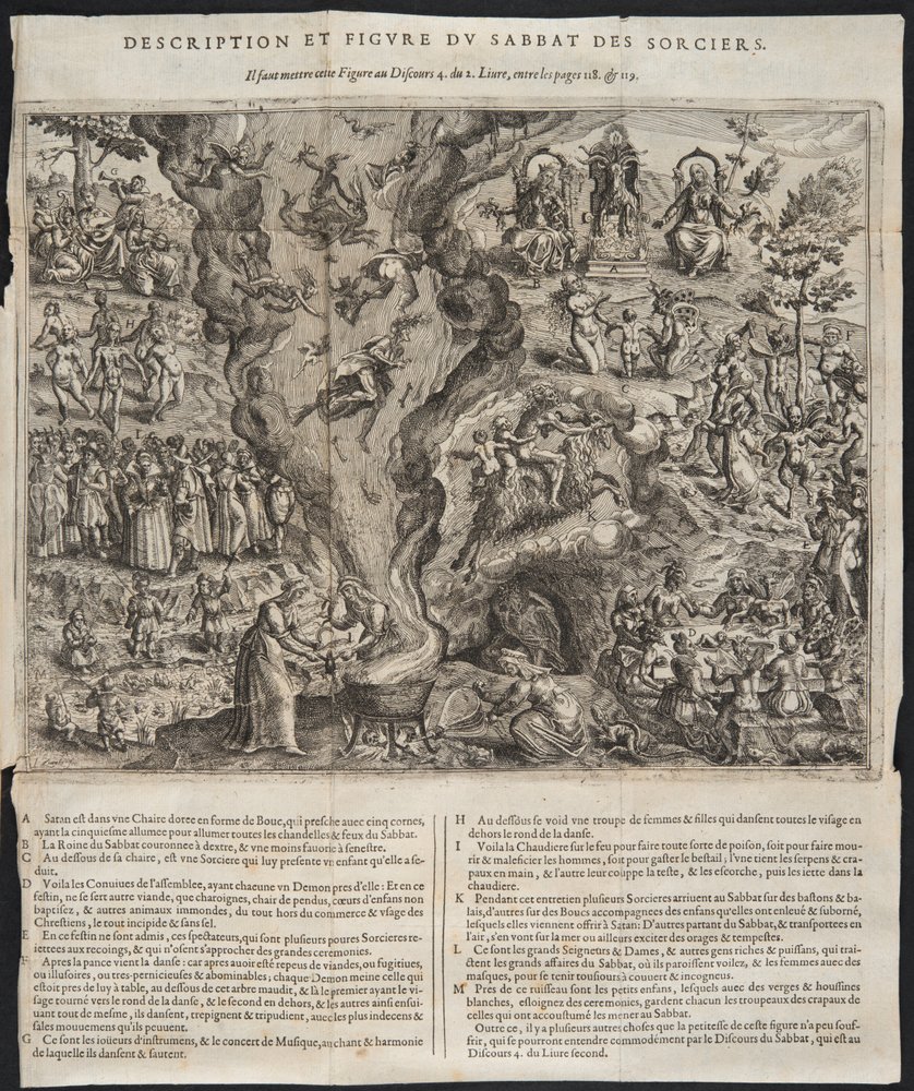 (Detail) A Witches Sabbath, Illustration from Tableau de L'Inconstance ...