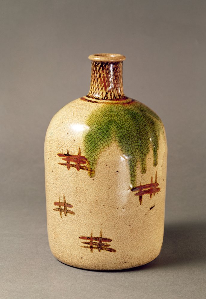 Sake Bottle, from Oribe by Japanese School: Fine art print