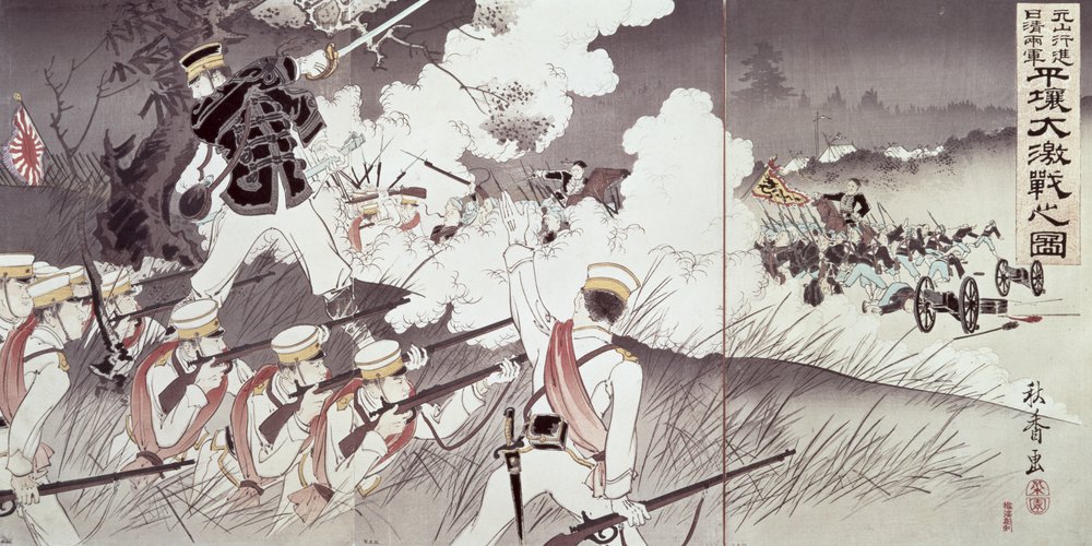 The Battle of Pyongyang during the Sino-Japanese War, No.36 from an Album