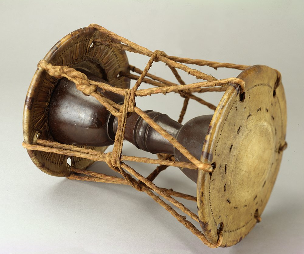 Double Drum (O-Tsuzumi) Used in Performances of the No Theatre in Japan