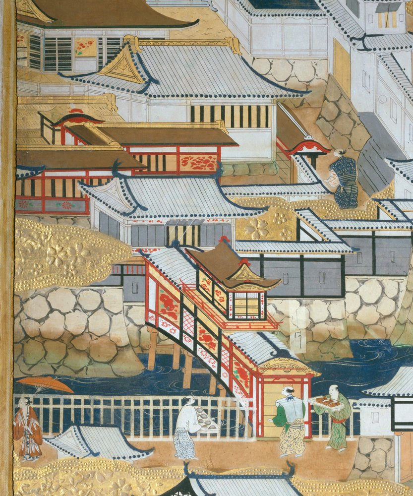 Osakazu Byobu - Japanese Eight-Panel Folding Screen