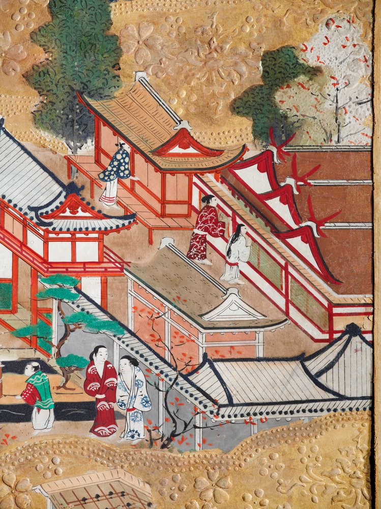 Osakazu Byobu - Japanese eight-panel folding screen