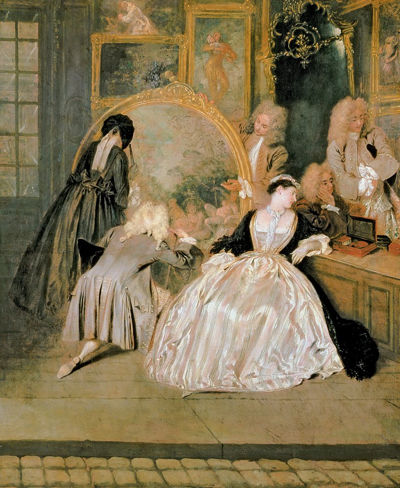 The Gersaint Shop Sign (detail) by Jean-Antoine Watteau