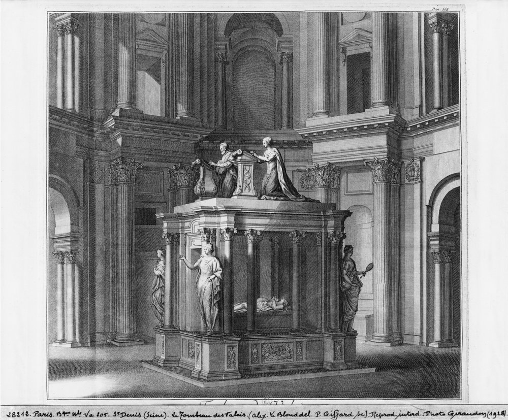 Tomb of Henri II and Catherine de Medicis in the Valois Mausoleum ...