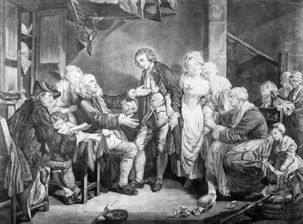 Nuptial Blessing, engraved by Samuel De Wilde, 1777