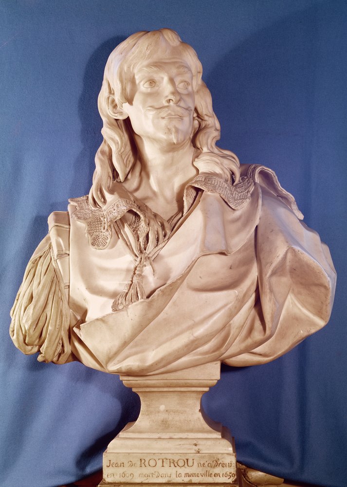 Bust of Jean de Rotrou by Jean Jacques Caffieri