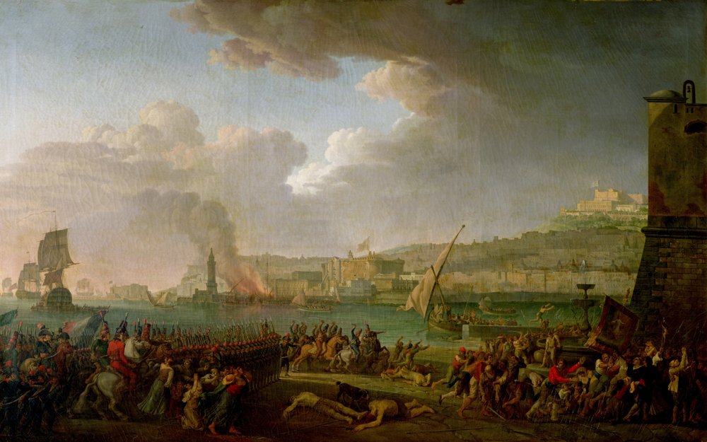The French Army Entering Naples Under the Command of General ...
