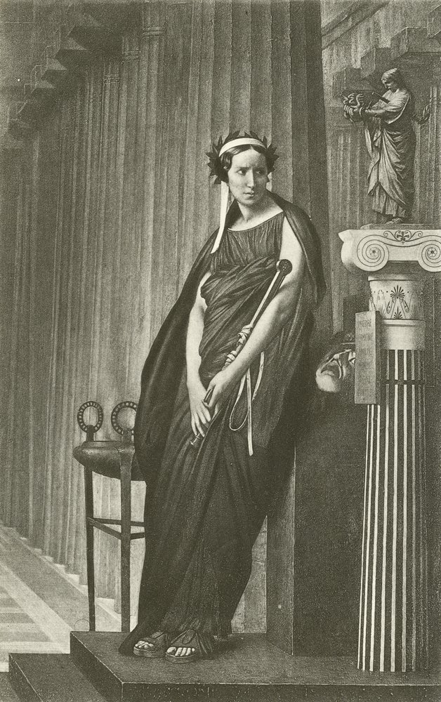 Rachel as the Muse of Greek Tragedy by Jean Leon Gerome