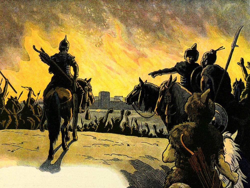 The Story of Alsace Tells the Children; The Huns