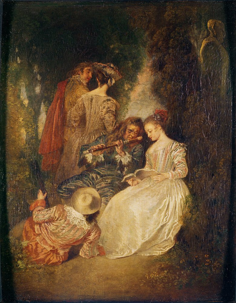Perfect Harmony by Jean Antoine Watteau: Fine art print