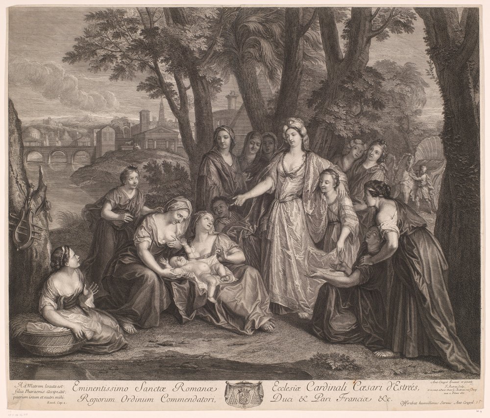 Moses Found by Jean Audran: Highest-quality art reproduction