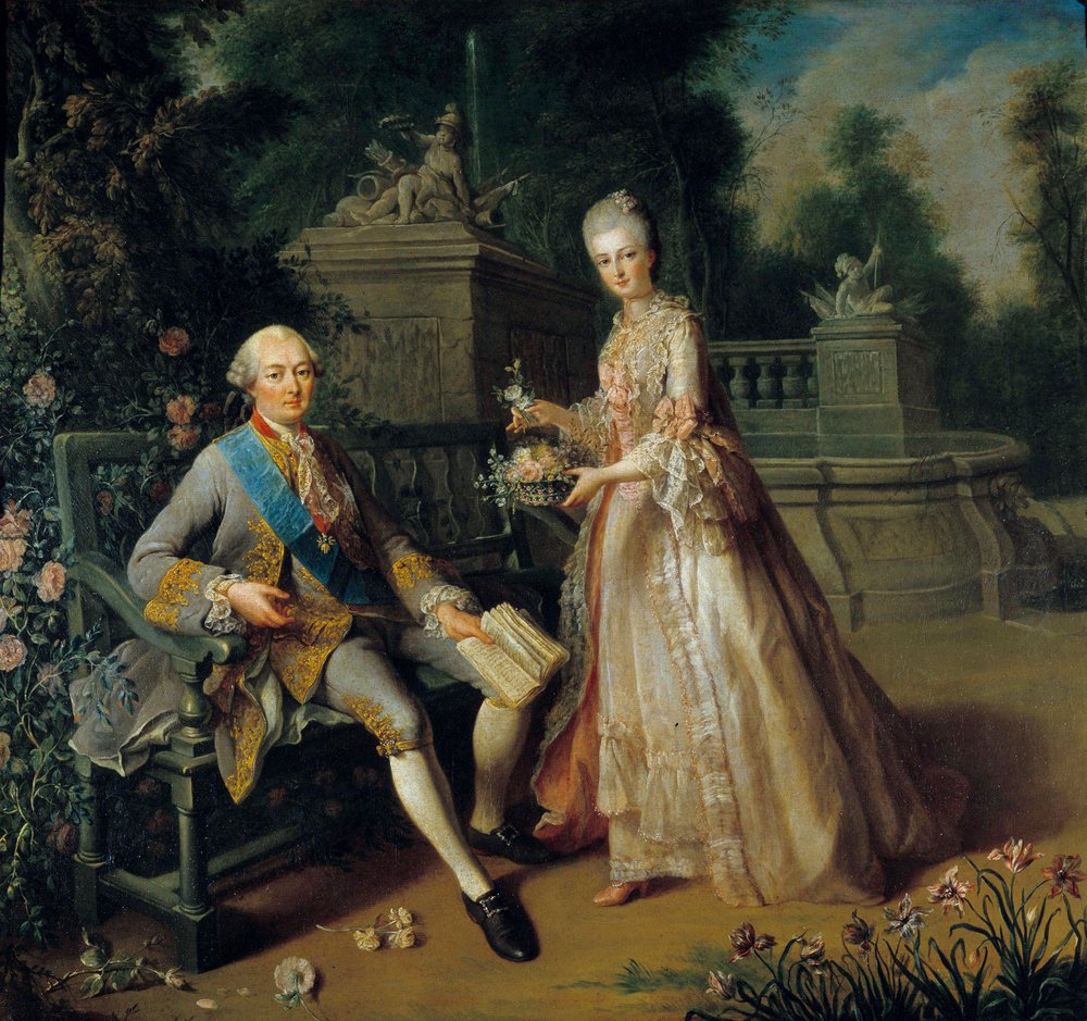 Louis Jean Marie de Bourbon, Duke of Penthievre and his daughter Louise ...