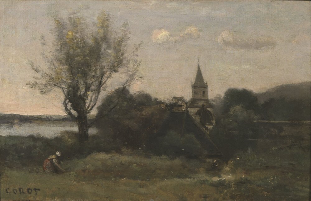Ennery near Auvers by Jean Baptiste Camille Corot