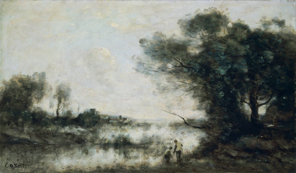 The Pond, c1820-1875 by Jean-Baptiste-Camille Corot