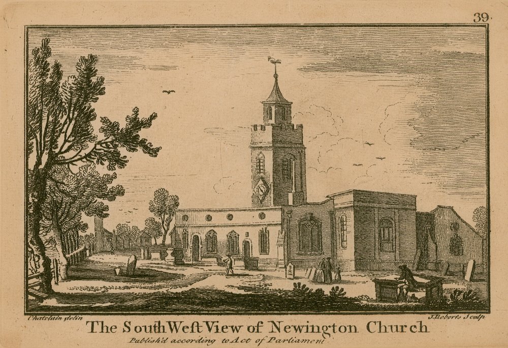 The South West View of Newington Church
