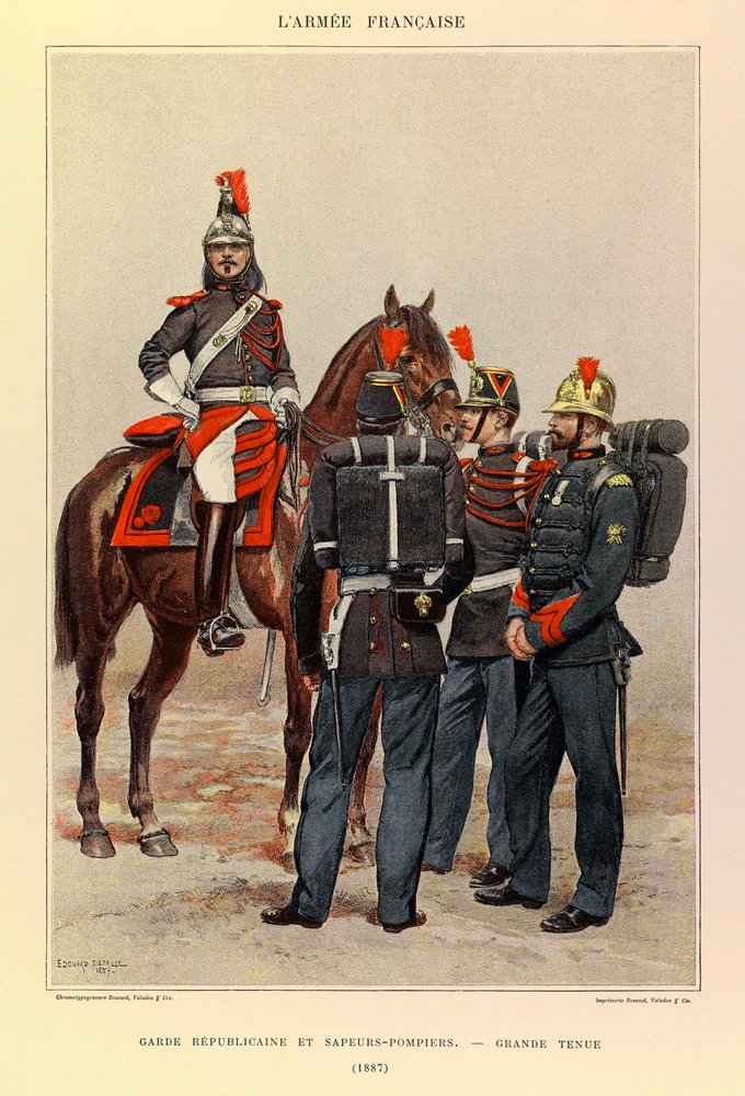 Types and uniforms of the French Army of Captain Jules Richard ...