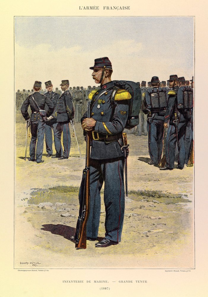 Types and uniforms of the French Army of Captain Jules Richard ...