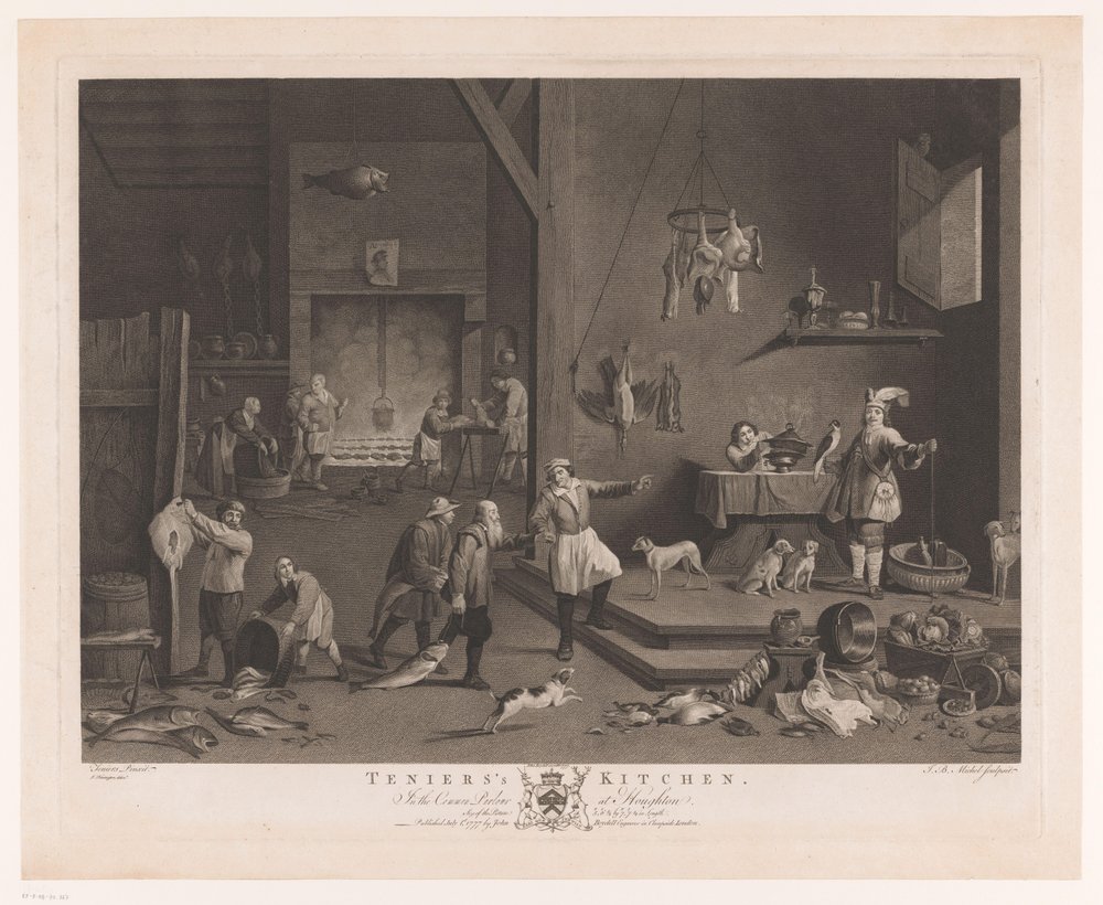 Kitchen Scene with Fireplace (Teniers's Kitchen) (Paintings from The ...