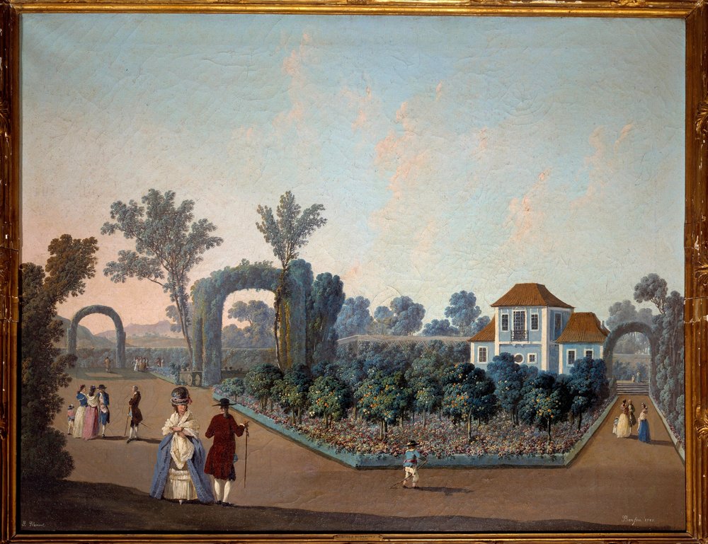 View of the gardens of Benfica in Lisbon in 1785