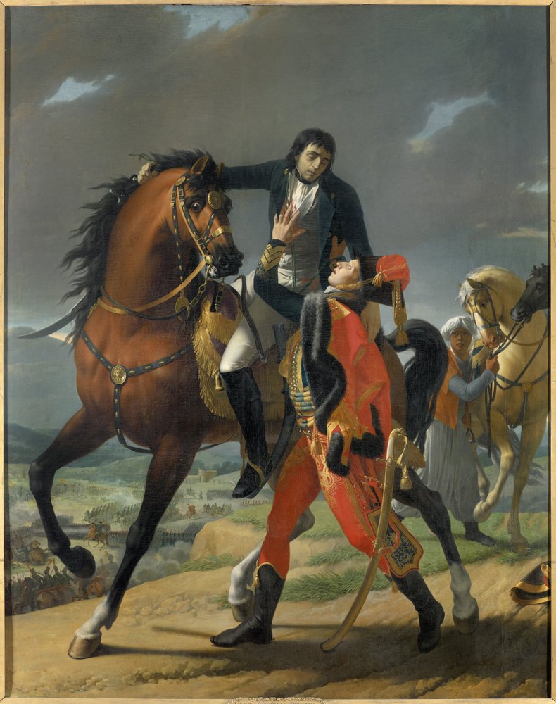 Death of General Louis Charles Antoine Desaix at the Battle of Marengo ...