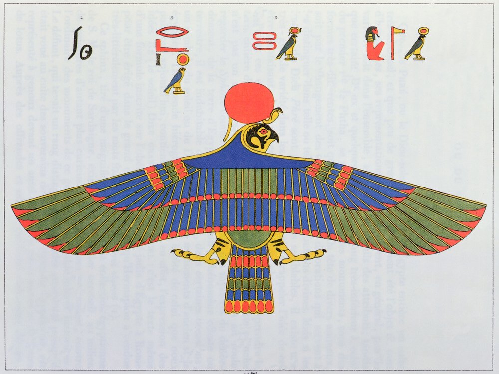 The god Horus represented in the form of a sparrowhawk, 1823