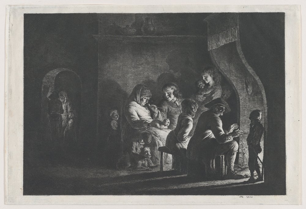 Evening in the Village, 1800 by Jean Jacques de Boissieu
