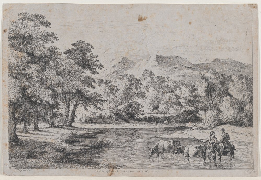 Landscape after Fouquières, 1772