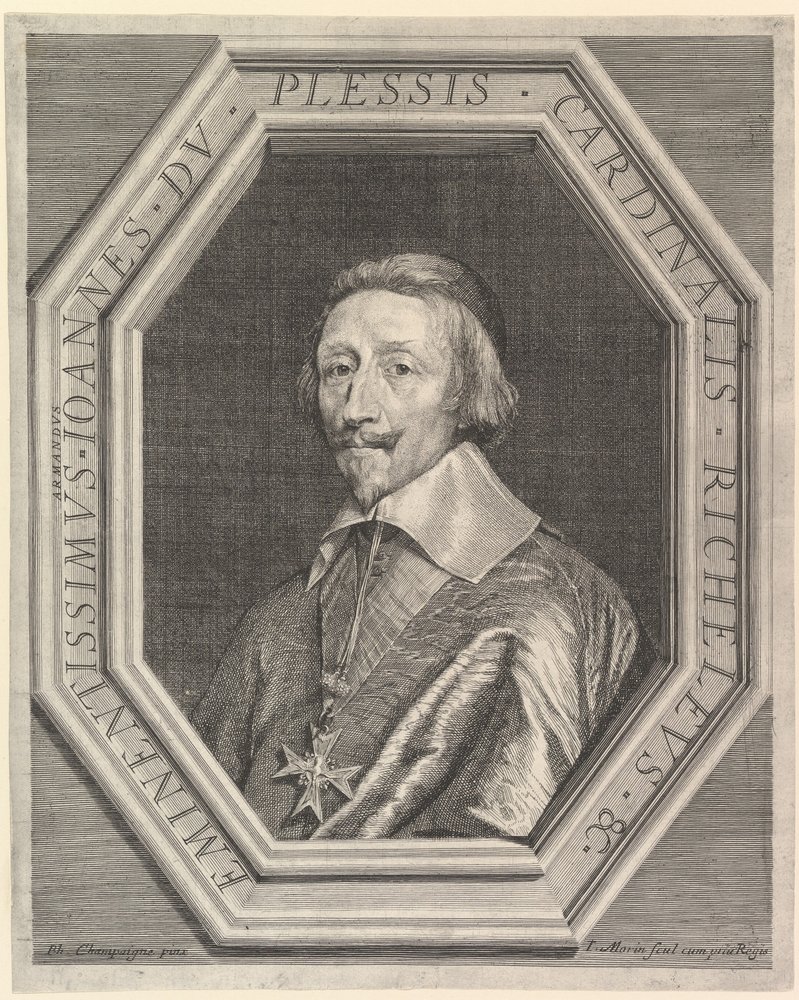 Cardinal de Richelieu by Jean Morin: Buy fine art print
