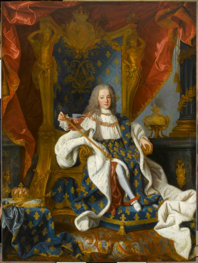 Portrait of Louis XV, king of France, at the age of 9