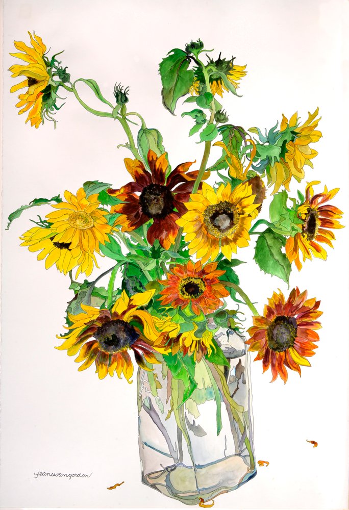 Karen's Sunflowers by Jean Swan Gordon: Buy fine art print