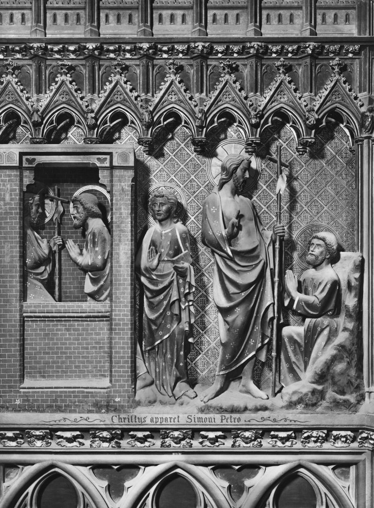 Cathedral, Interior, Choir Screen, Jesus Christ Appearing to Saint Peter