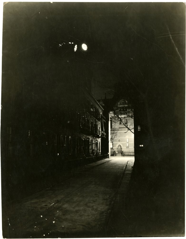 Patchin Place at Night, Greenwich Village, New York, USA, c.1905-20