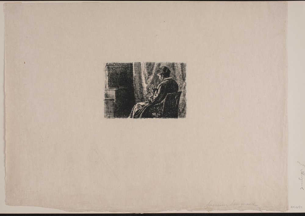 Seated Woman by Joakim Frederik Skovgaard: Fine art print