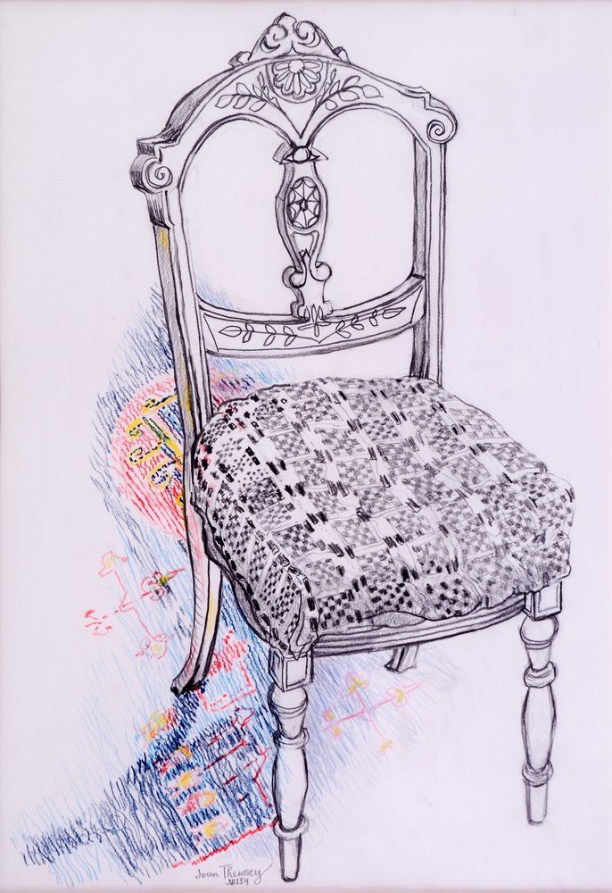 Portrait of My Chair by Joan Thewsey: Buy fine art print