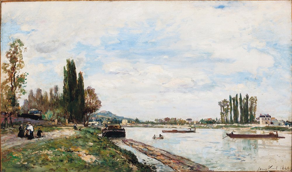 View of Meudon from the Pont de Sevres