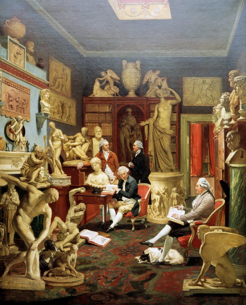 Charles Townley in his sculpture gallery, Park Street, London 1782 ...
