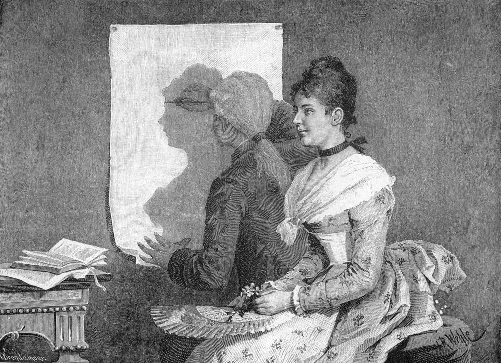 Shadow-Drawing by Johannes Raphael Wehle: Fine art print