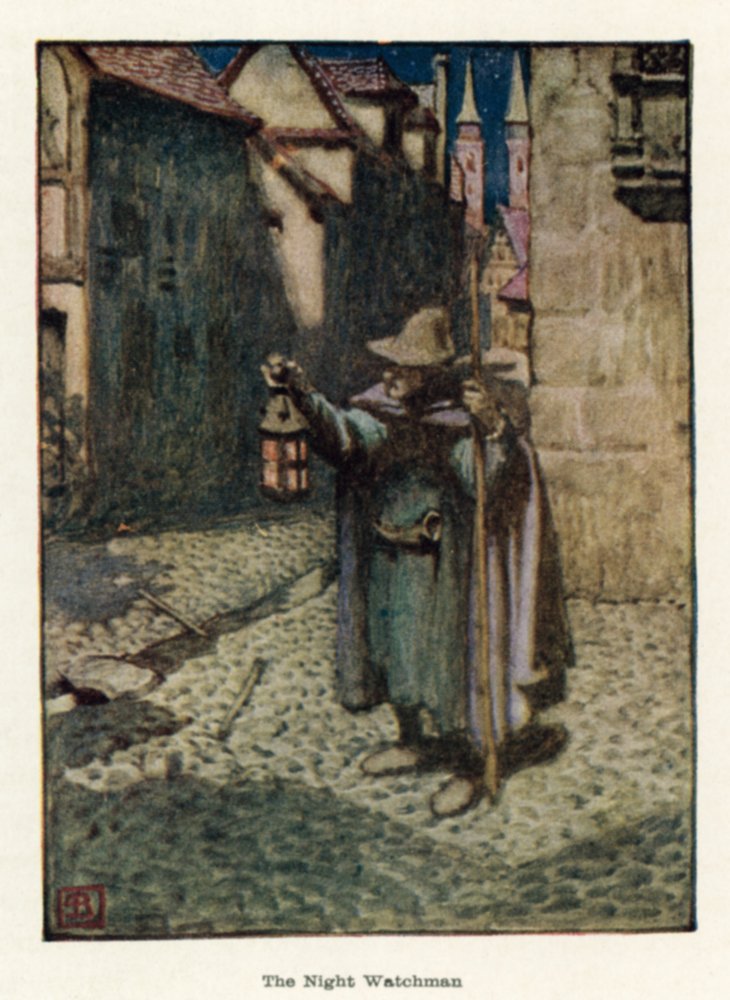 The Night Watchman by John Byam Liston Shaw