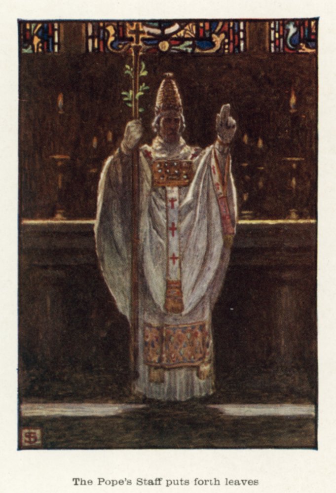 The Pope's Staff Puts Forth Leaves by John Byam Liston Shaw