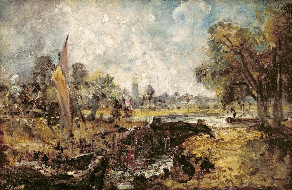 Dedham Lock by John Constable: Buy fine art print