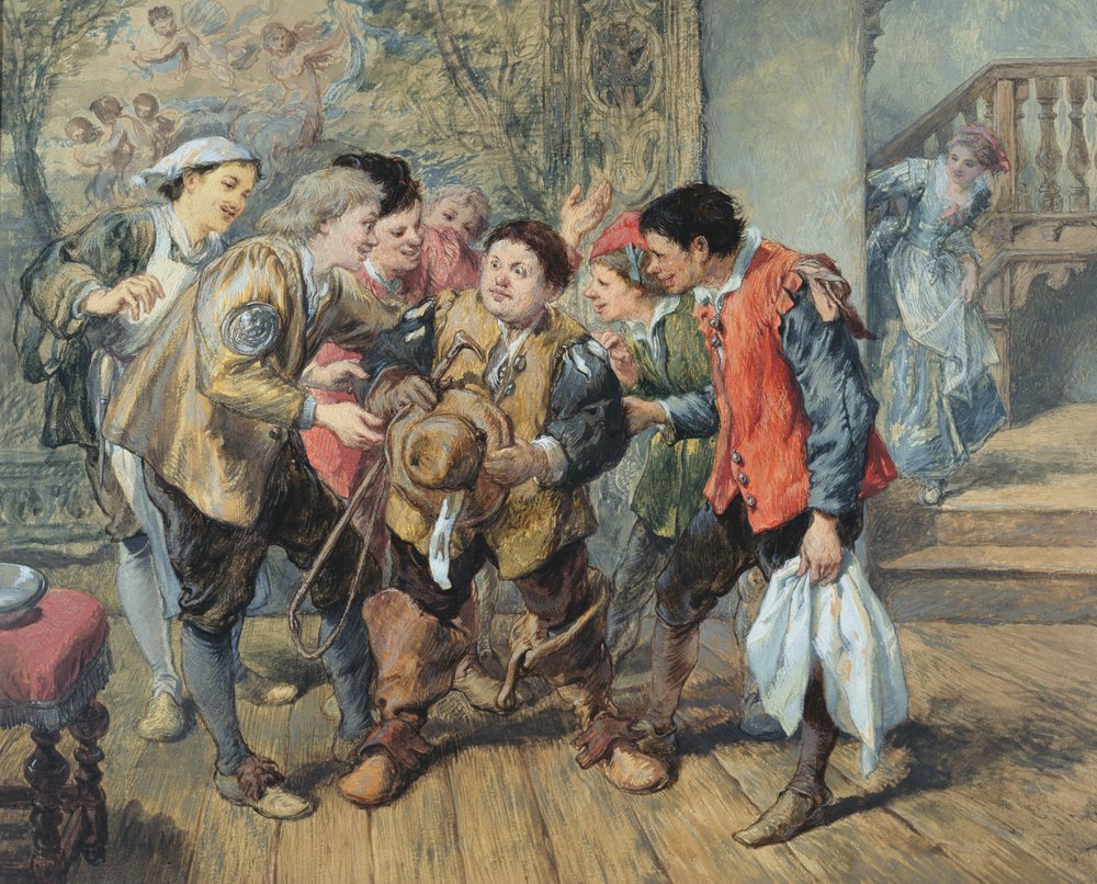 Grumio Announcing the Approach of Petrucchio by John Gilbert