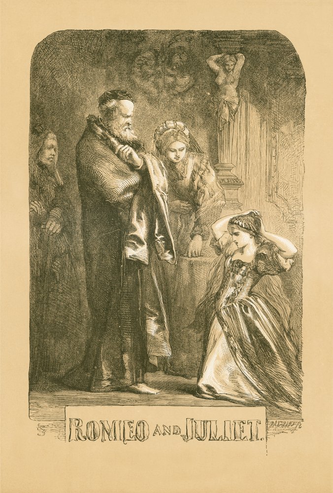 Romeo and Juliet by John Gilbert: Buy fine art print