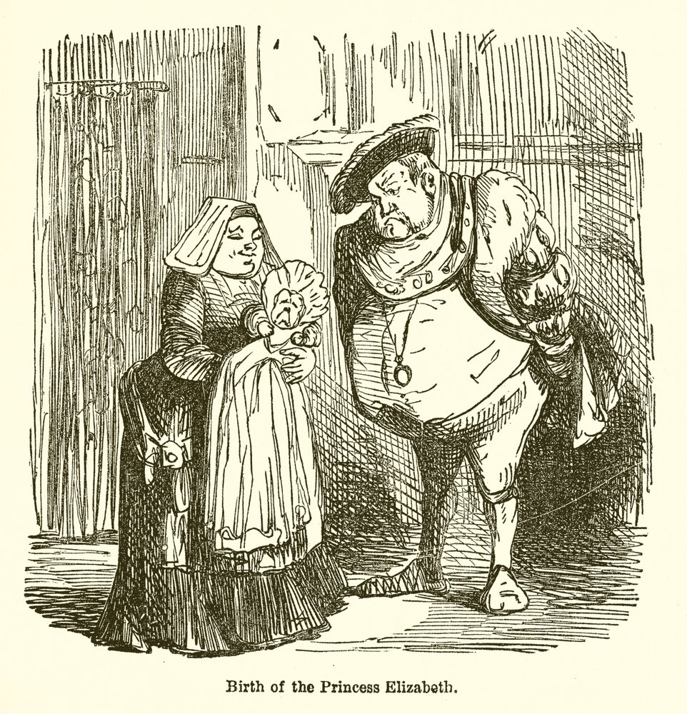 Birth of the Princess Elizabeth by John Leech