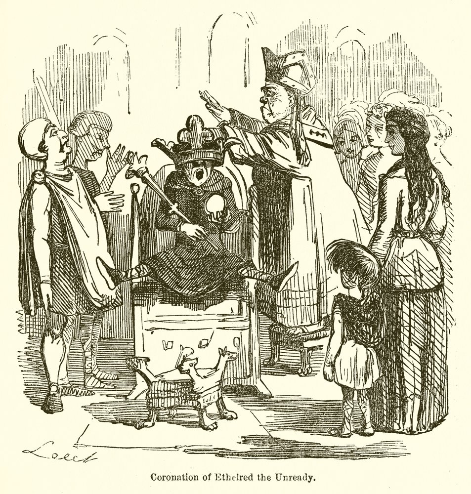 Coronation of Ethelred the Unready by John Leech