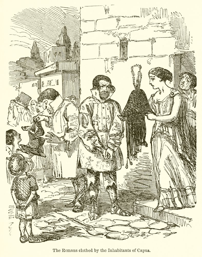 The Romans Clothed by the Inhabitants of Capua by John Leech
