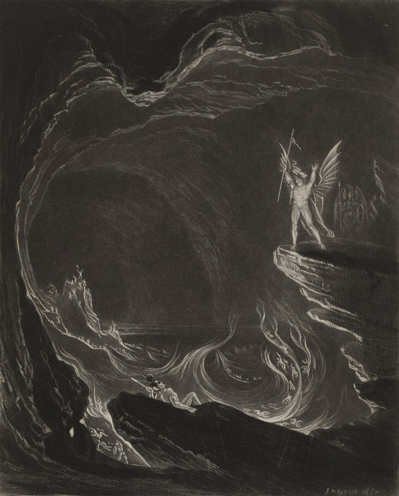 Satan and the Fallen Angels by John Martin: Fine art print